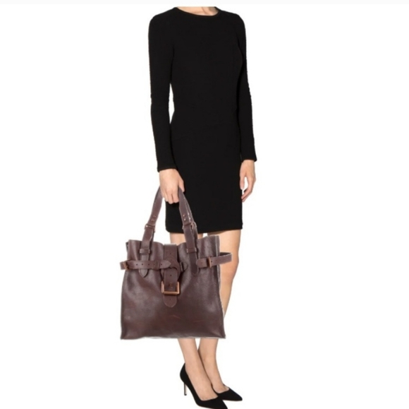 Mulberry | Bags | Mulberry Elgin Leather Tote Shoulder Bag Brown | Poshmark